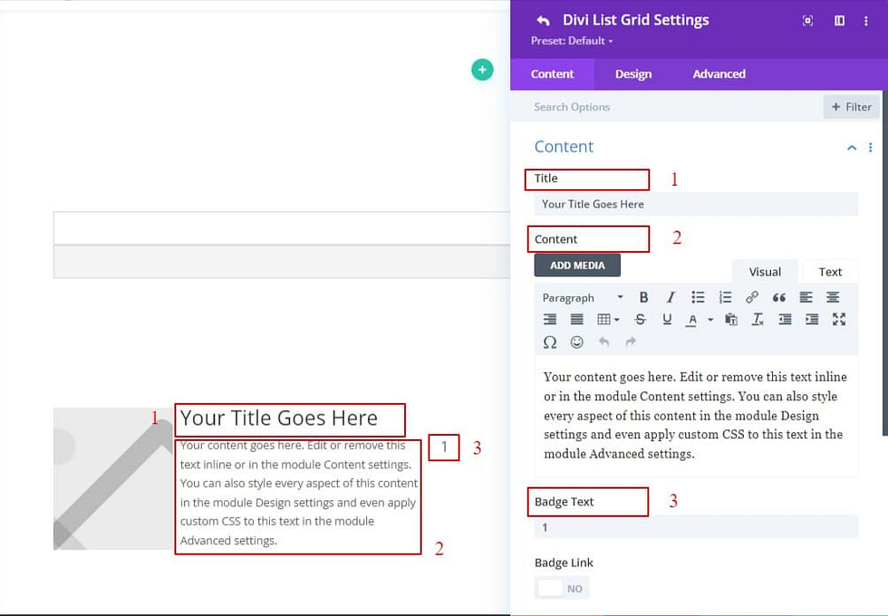 How To Use Divigrid Listgrid Module In Divi Divigrid 9080