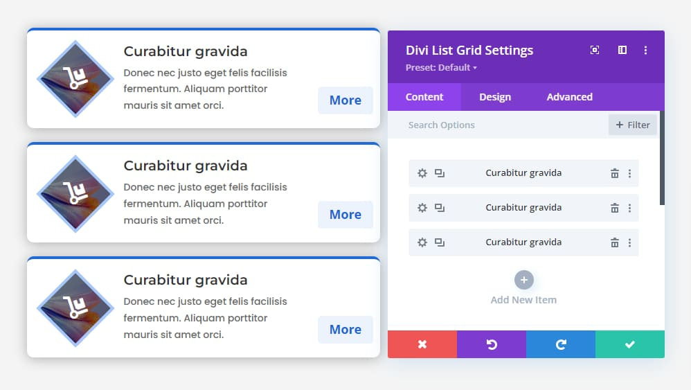 How To Use Divigrid: Listgrid Module In Divi - Divigrid